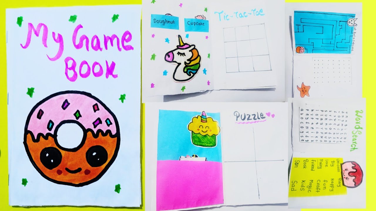 Diy gaming book| How to make gaming book| paper craft 😍 #craft#diy# ...