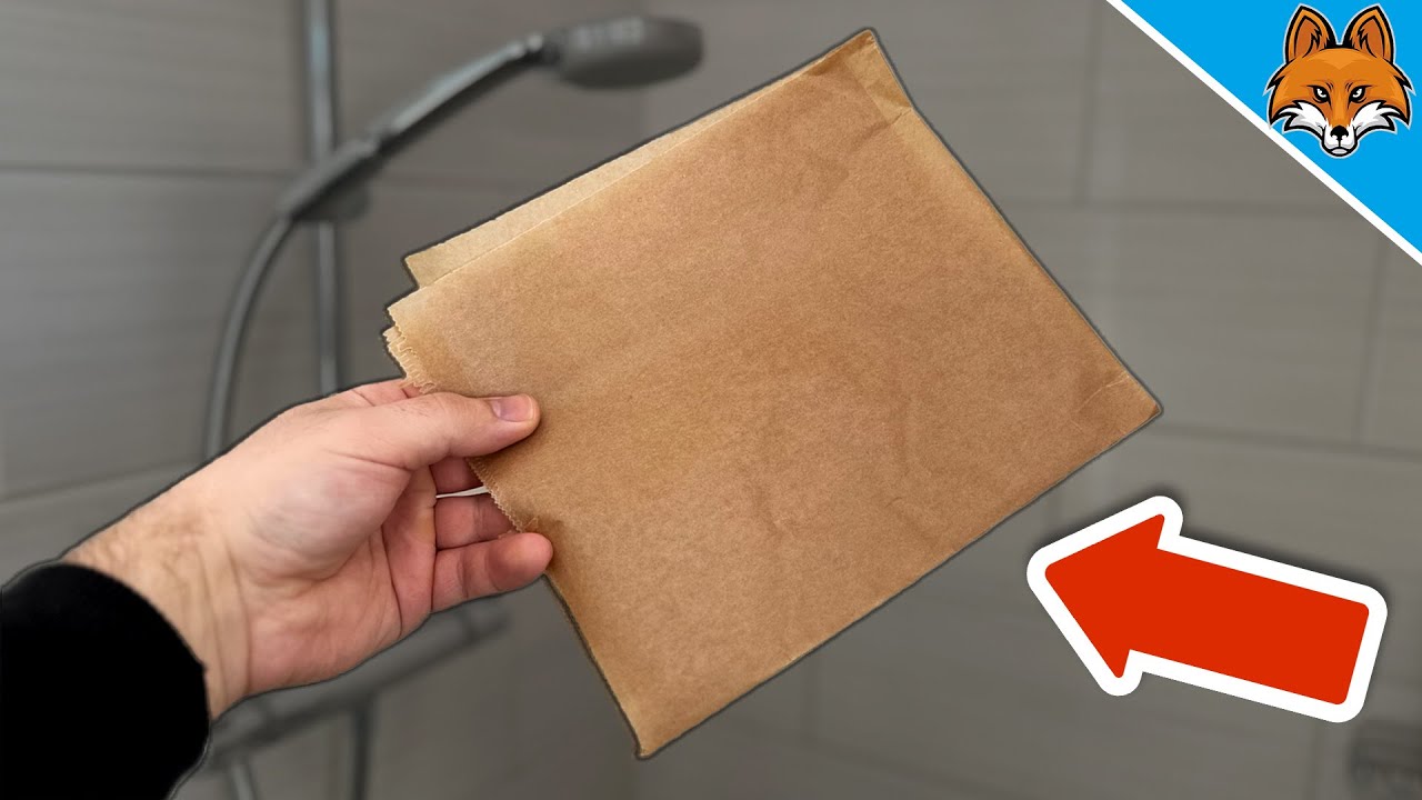 Rub your SHOWER with PARCHMENT PAPER and WATCH WHAT HAPPENS💥(Genius)🤯 ...