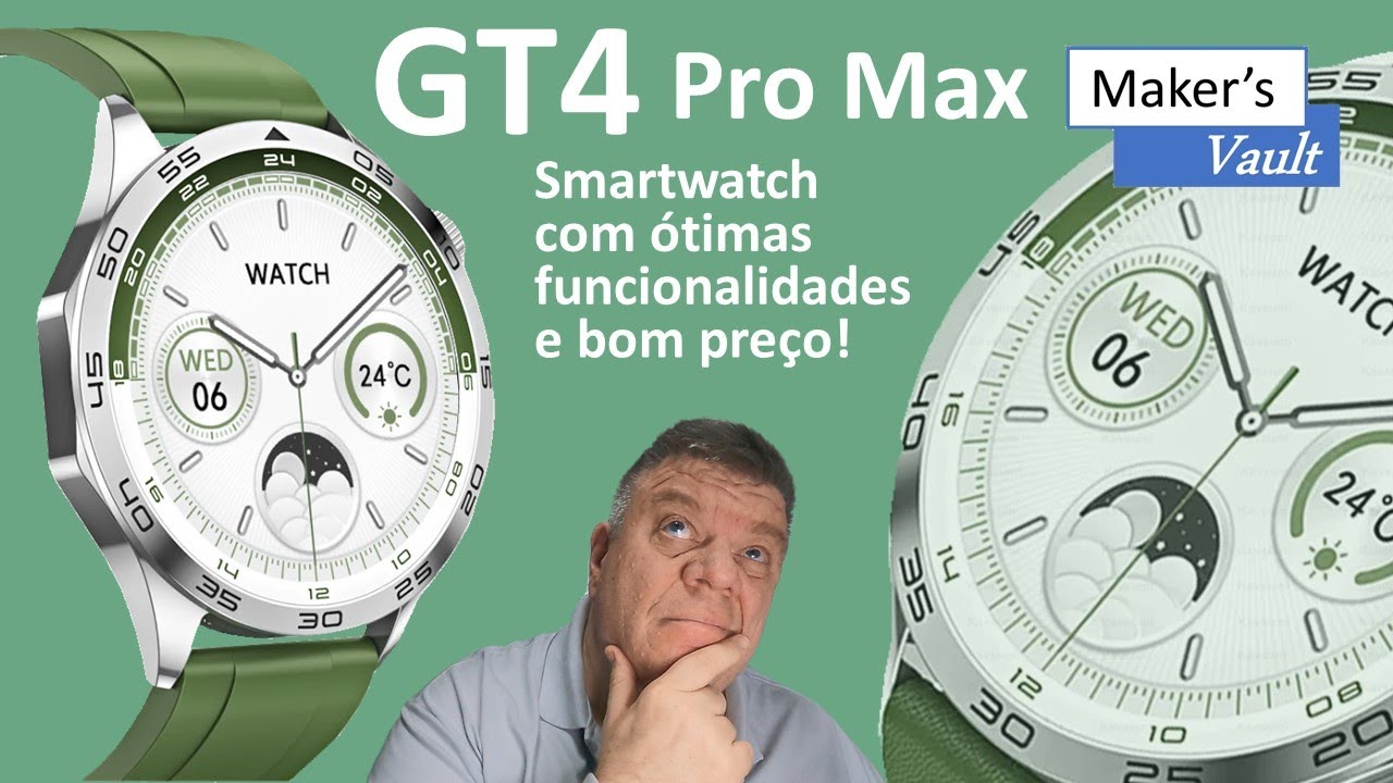 GT4 Pro Max: Smartwatch com design, boa qualidade e preço interessante ...