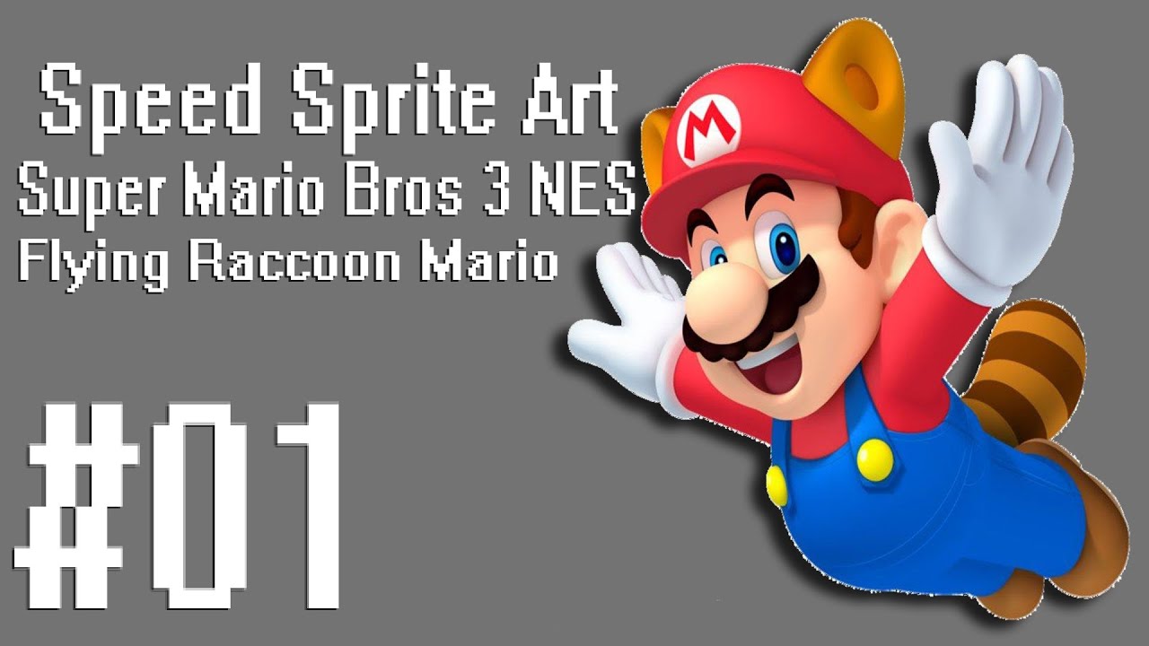 Speed Sprite Art #01 ~ Super Mario Brother 3 (NES) [Flying Raccoon ...