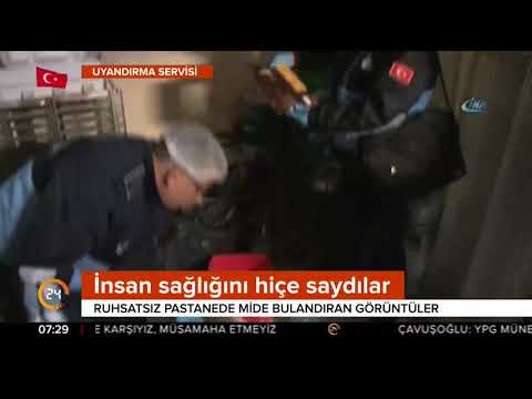 Eskişehir'de ruhsatsız üretim yapılan pastanede mide bulandıran görüntüler