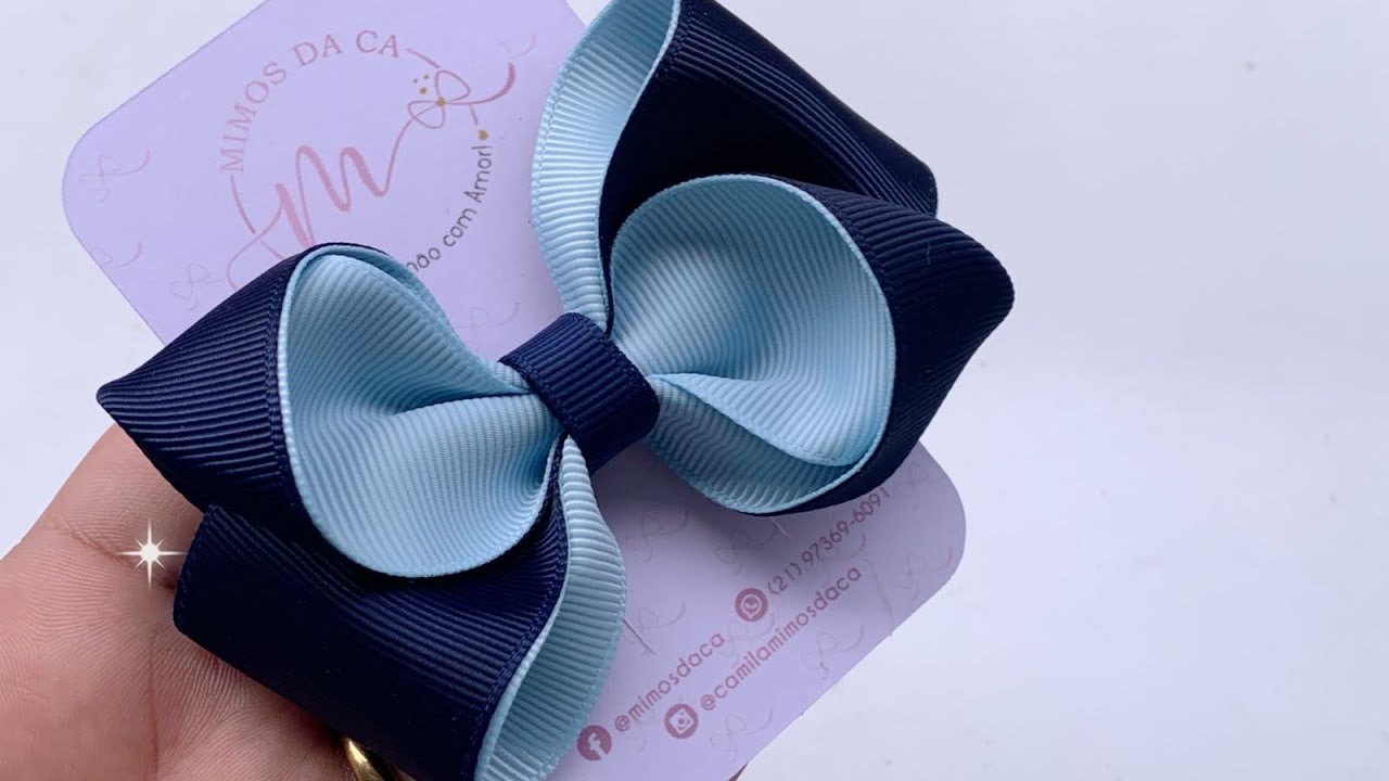 LAÇO MADRI🎀NOVA VERSÃO/ESCOLAR/PAP/DIY - YouTube