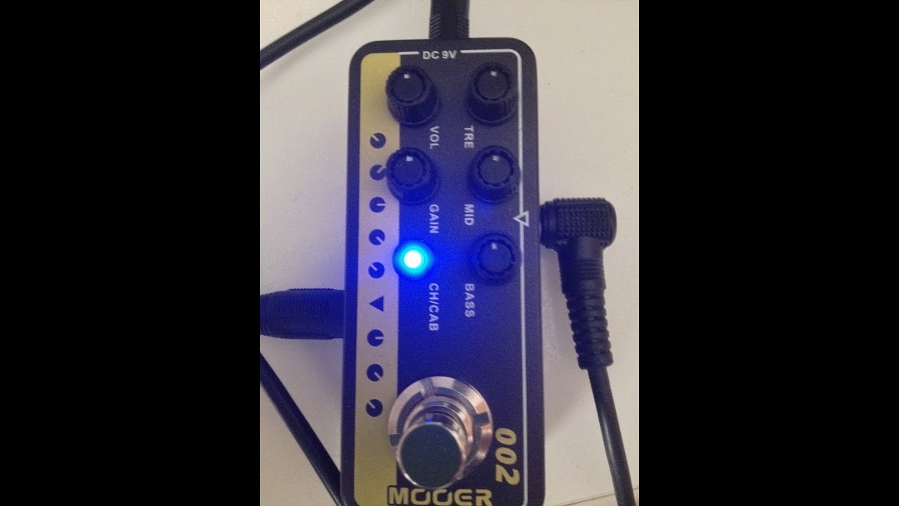 MOOER 002 (MARSHALL JCM 900): PEDAL VS. PREAMP - YouTube