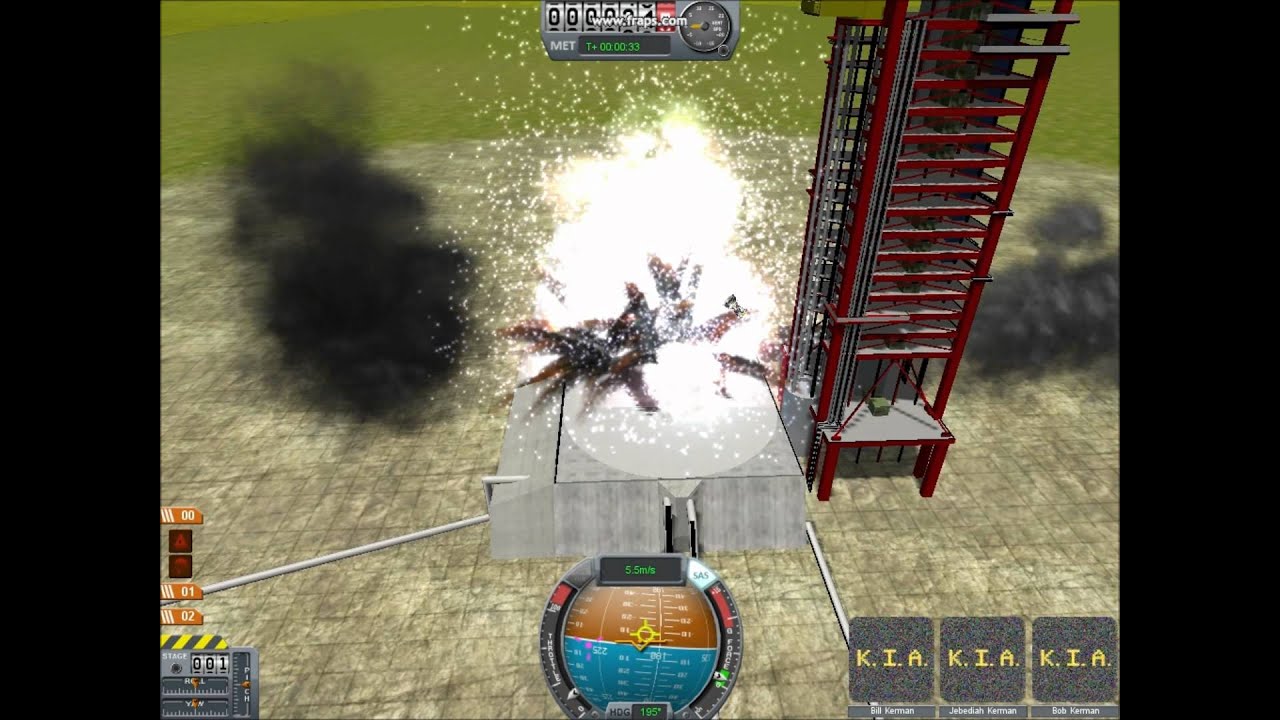 Kerbal Space Program - Landing On The Launch Tower - YouTube