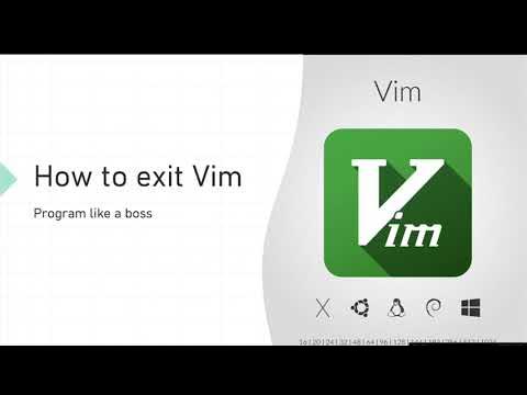 How to successfully Exit Vim | Program Like a Boss - YouTube