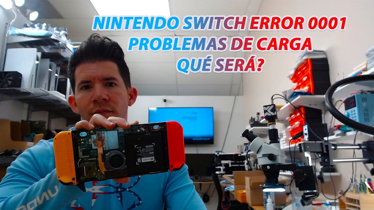 Nintendo Switch con Error 0001 y No Carga. Facil diagnostico y ...