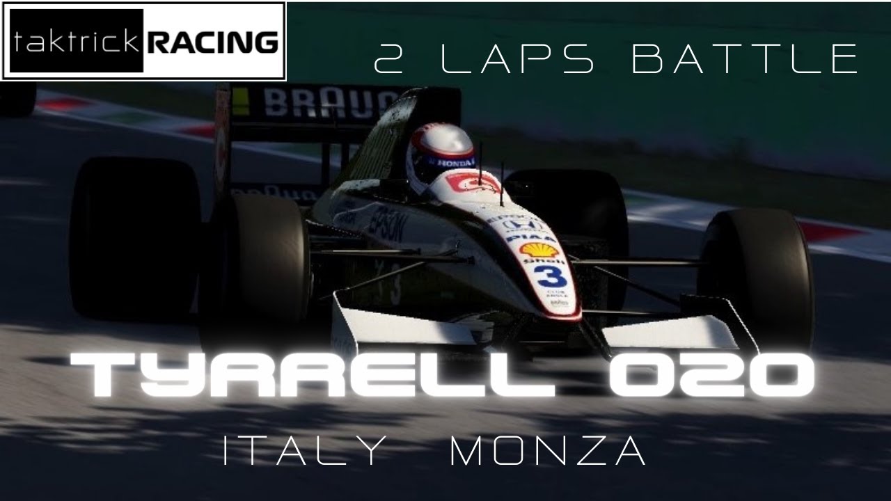 Italy MONZA F1 1991 Tyrrell 020 2 Lap Battle (Assetto Corsa) - YouTube