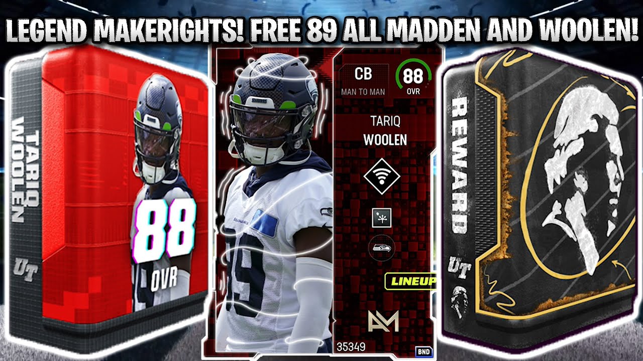 LEGEND MAKERIGHTS! FREE 89 ALL MADDEN PLAYER PACK AND 89 WOOLEN! COMP ...