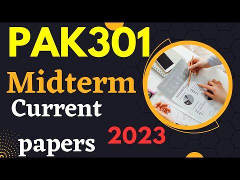 Pak301 midterm current paper 2023/pak301 midterm current paper/#pak301# ...