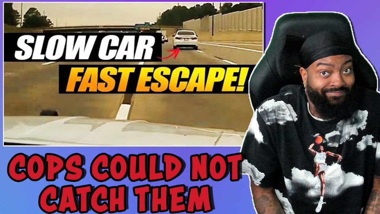 SLOW CARS GETTING AWAY FROM POLICE (REACTION) - YouTube