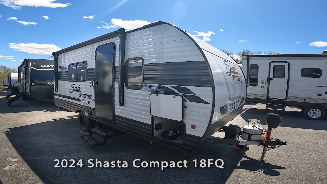 Enjoy a Weekend Getaway in the New 2024 Shasta Compact 18FQ! - YouTube