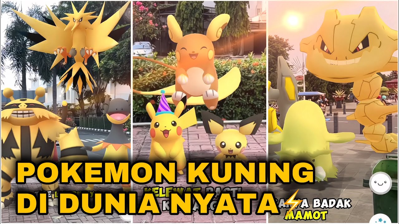 POKEMON KUNING?!! Yang suka warna kuning sini kumpul!! 💛 - YouTube