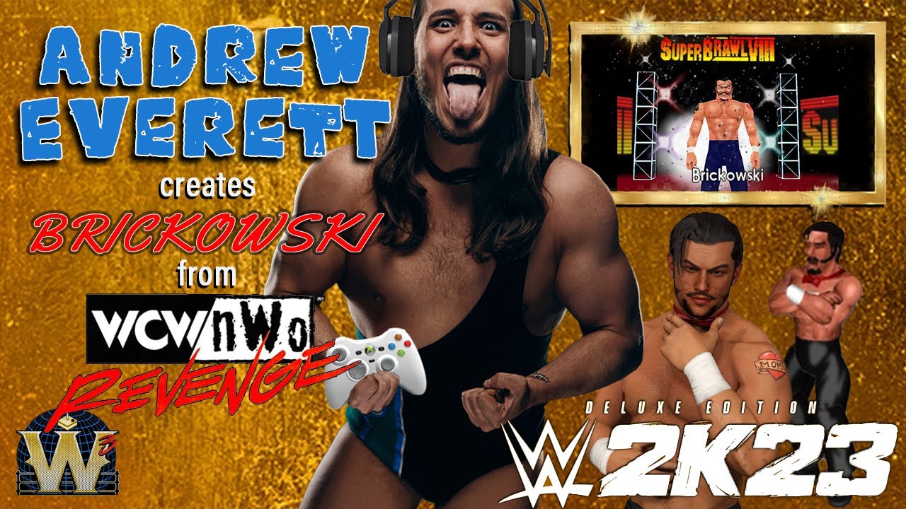 W3 goes WWE 2k23 - Drew creates BRICKOWSKI (WCW/nWo: Revenge) - YouTube