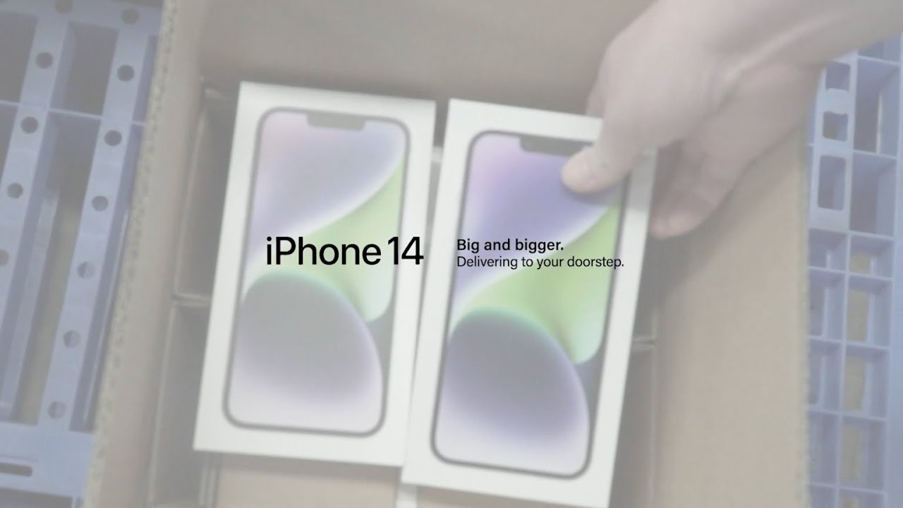 iPhone 14. Big and Bigger. Delivery to Your Doorstep. - YouTube