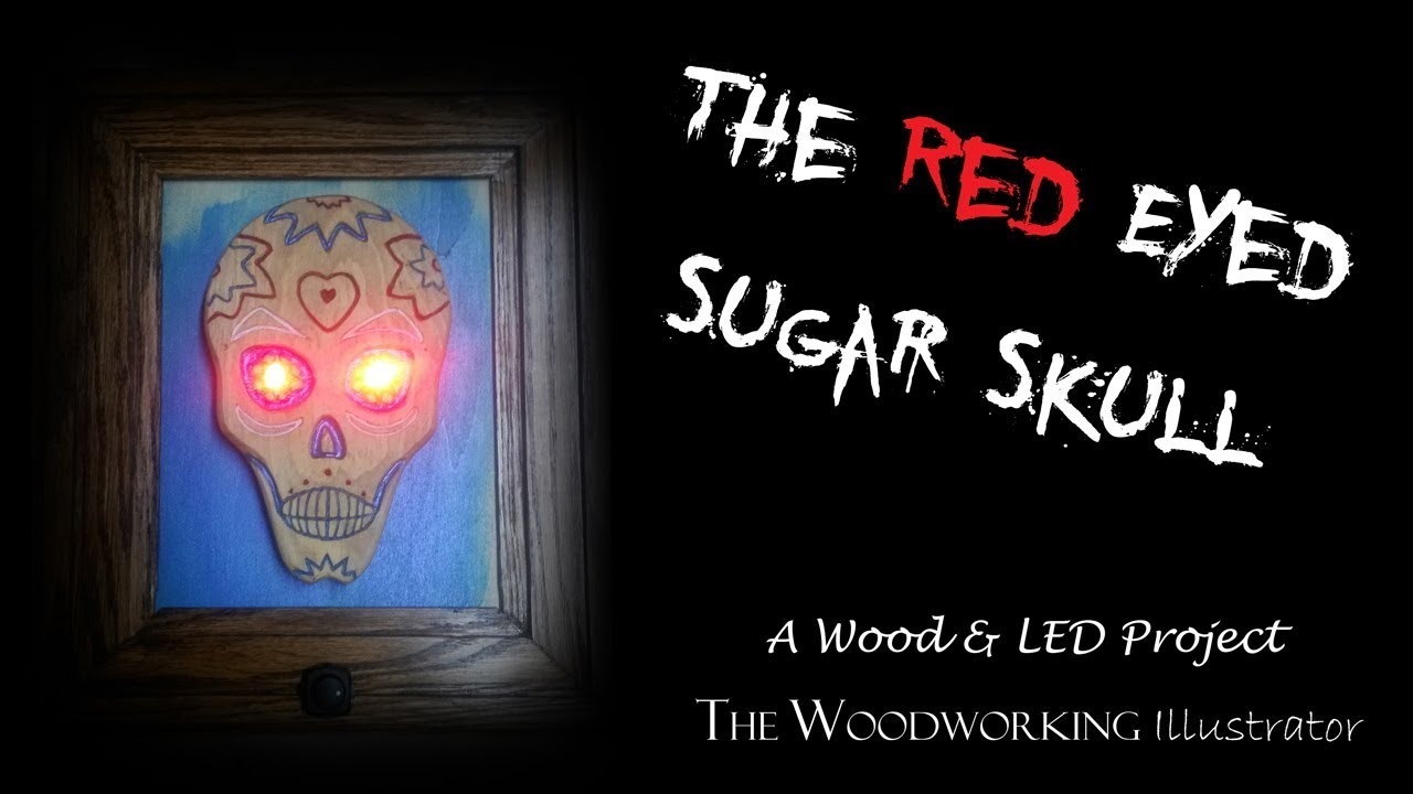 Sugar Skull with Red LED Eyes Build (Time-Lapse) - YouTube