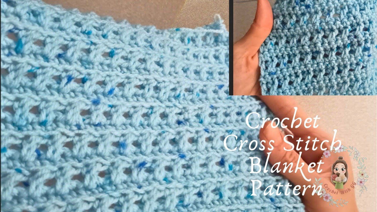 Crochet Cross Stitch Blanket Pattern / Crochet Patterns for Beginners ...