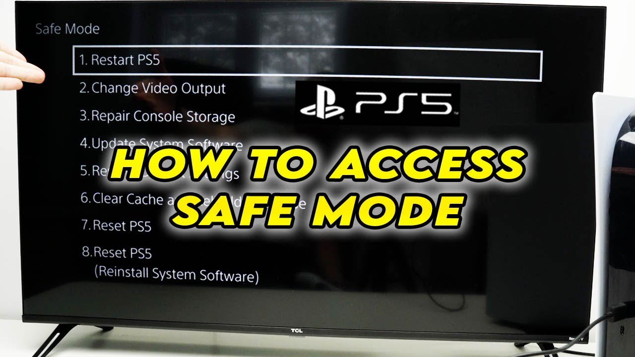 PS5 : How to Enter Safe Mode - YouTube