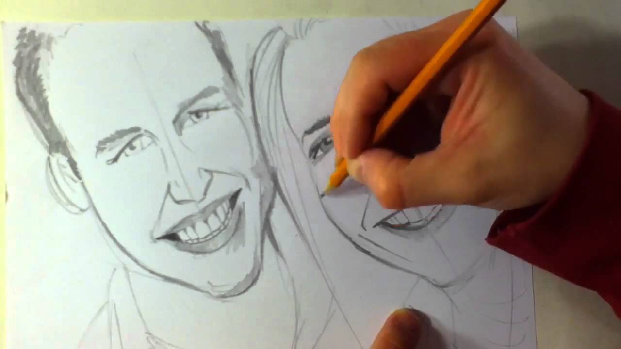 Drawing Prince William and Kate - YouTube