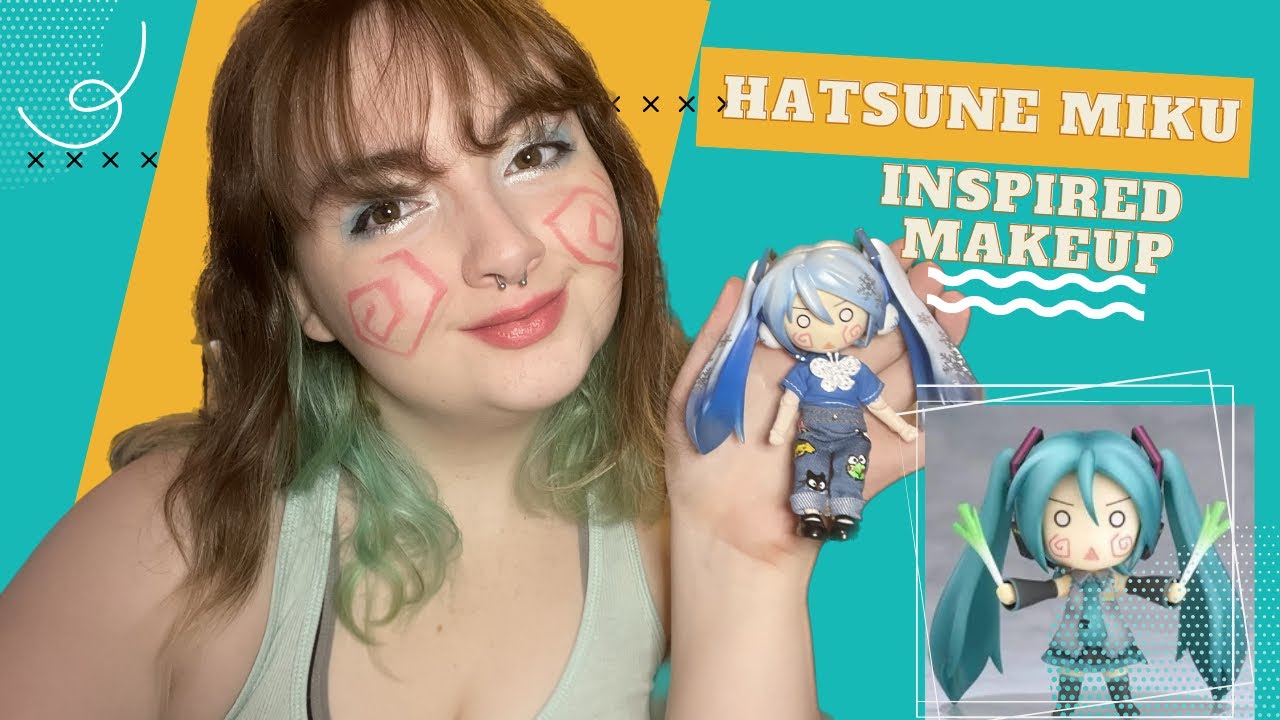 Hatsune Miku Inspired Makeup~ Anime Cosplay Tutorial! - YouTube