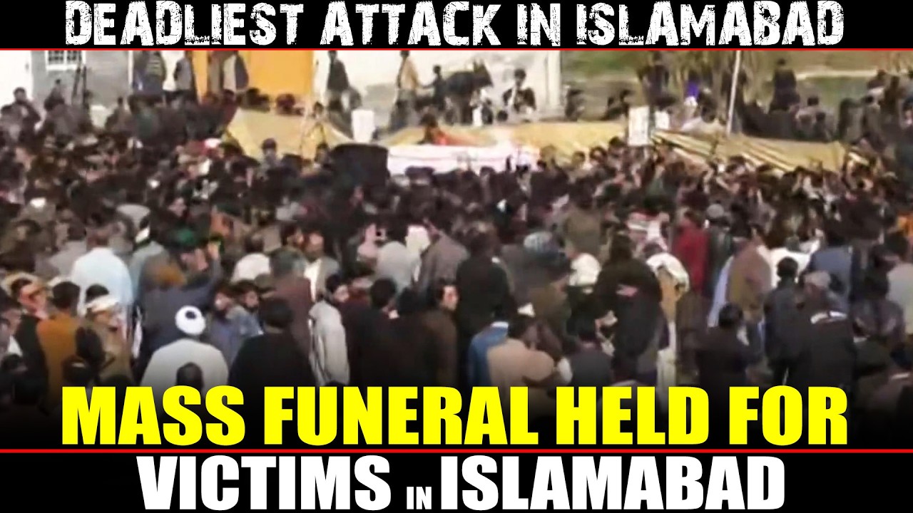 LIVE: Mass funeral held for victims after an attack at gates of a Shi ...