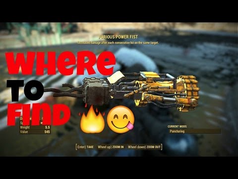 Fallout 4: HOW TO GET FURIOUS POWER FIST - Legendary Weapon - YouTube