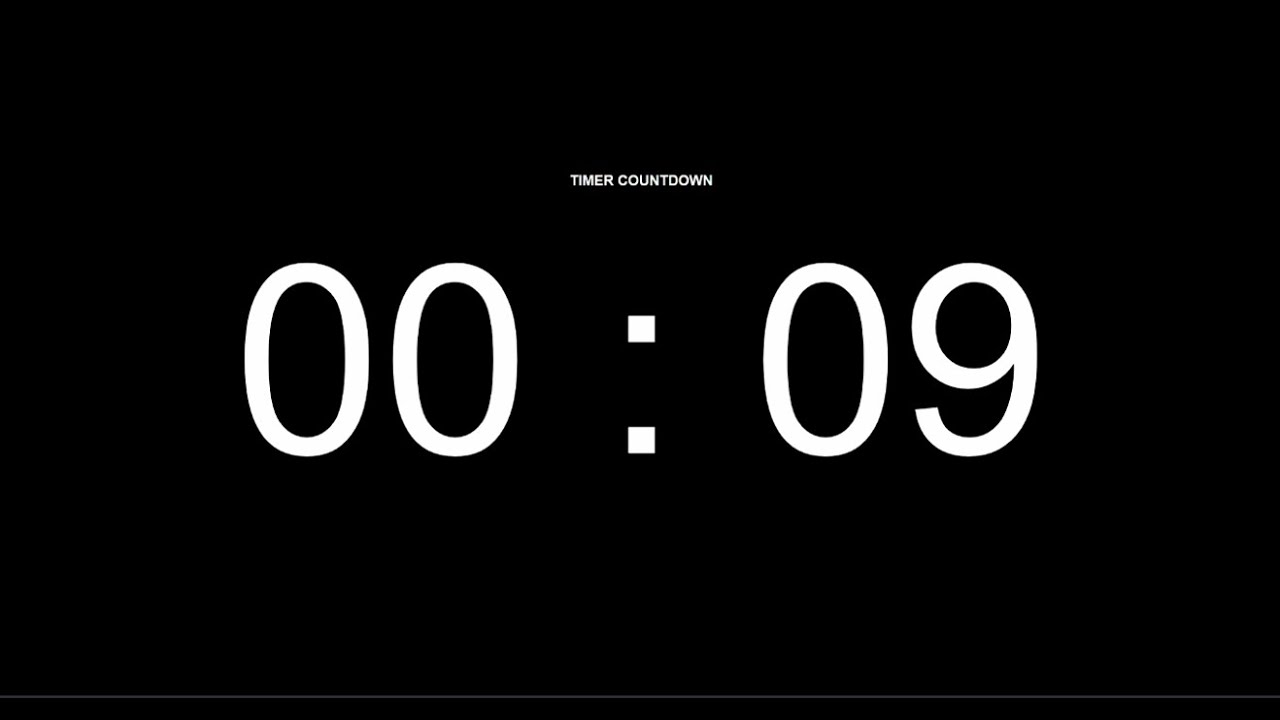 9 Seconds Countdown Timer - YouTube