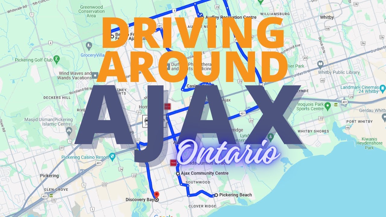 Ajax City Drive - 4K | Driving Around the Town of Ajax Ontario | Canada ...