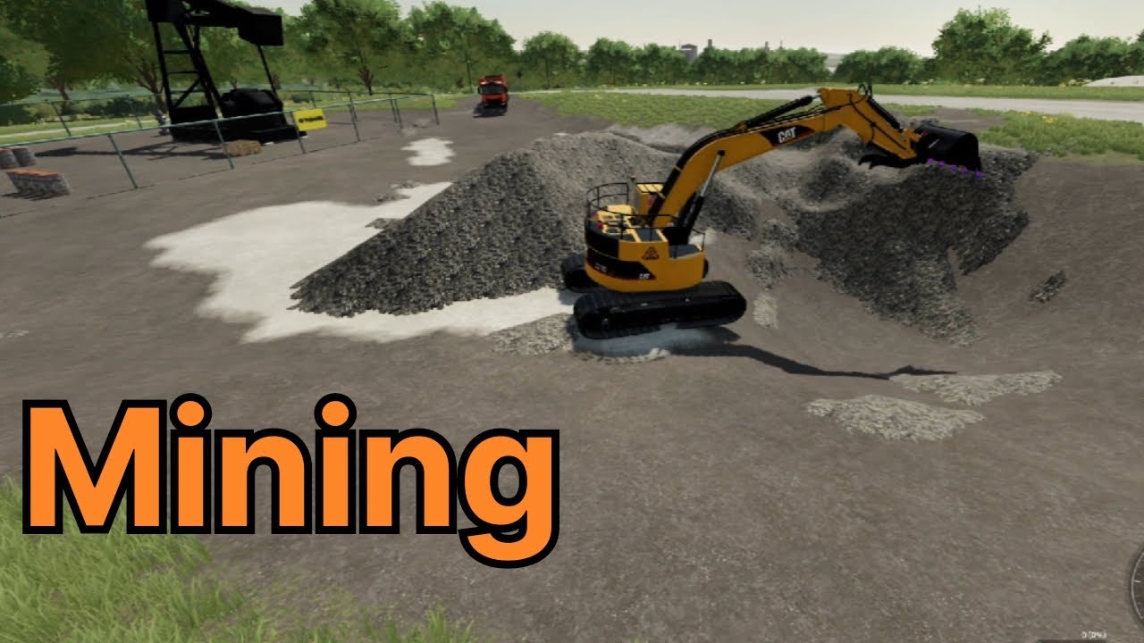 Mining with cat 🚧 Oil Mining ⛏️ Gaming Mining 🚧 Fs22. - YouTube