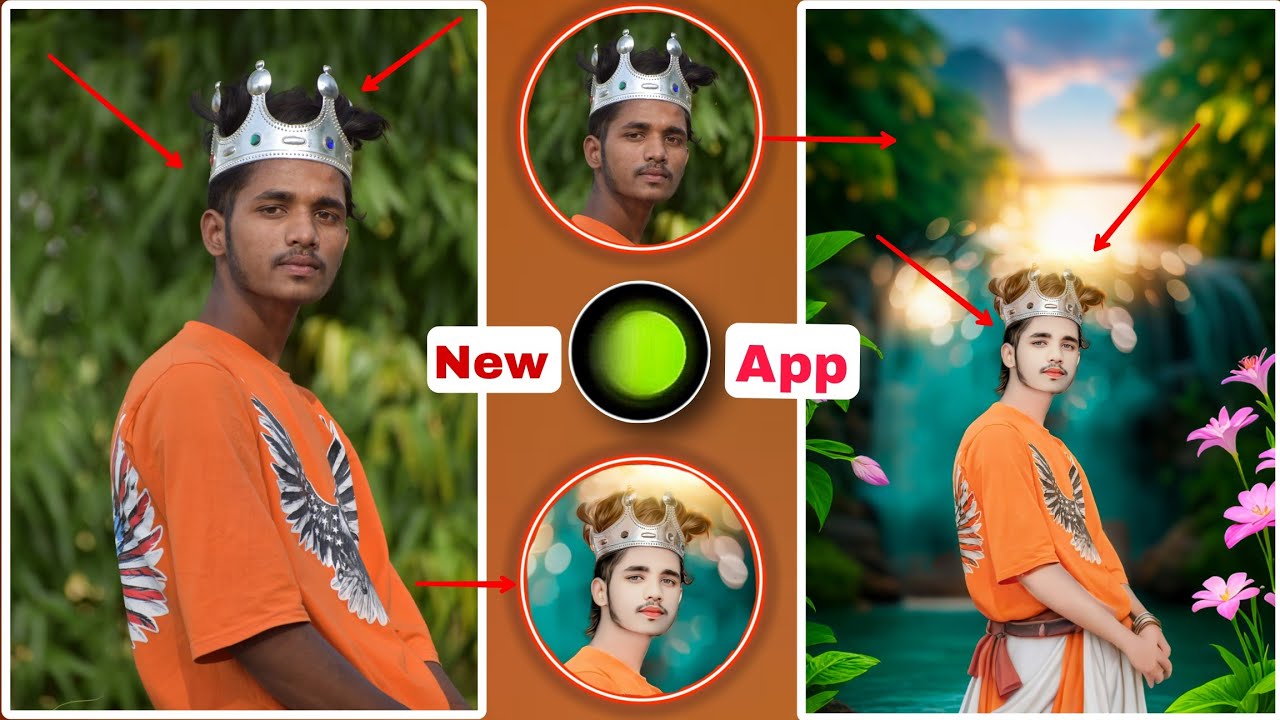 New app 😮 Background change photo editing 🤔 HD background change 🌍अब तो ...