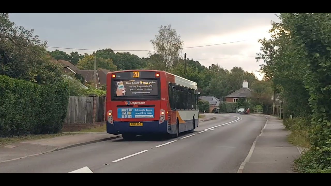 Here is the stagecoach bus 27656 on the number 20 in Normandy Wednesday ...
