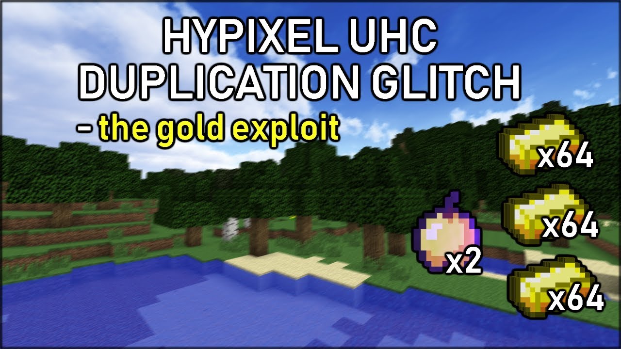 HYPIXEL UHC DUPLICATION GLITCH - GOLD EXPLOIT - YouTube