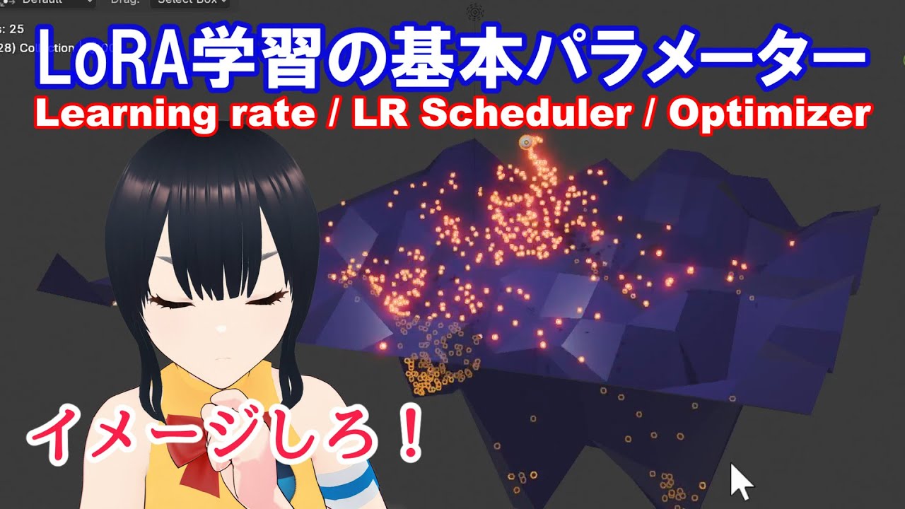 LoRA学習の最も基本的なパラメーターをイメージで理解しよう【Stable Diffusion web UI】 - YouTube
