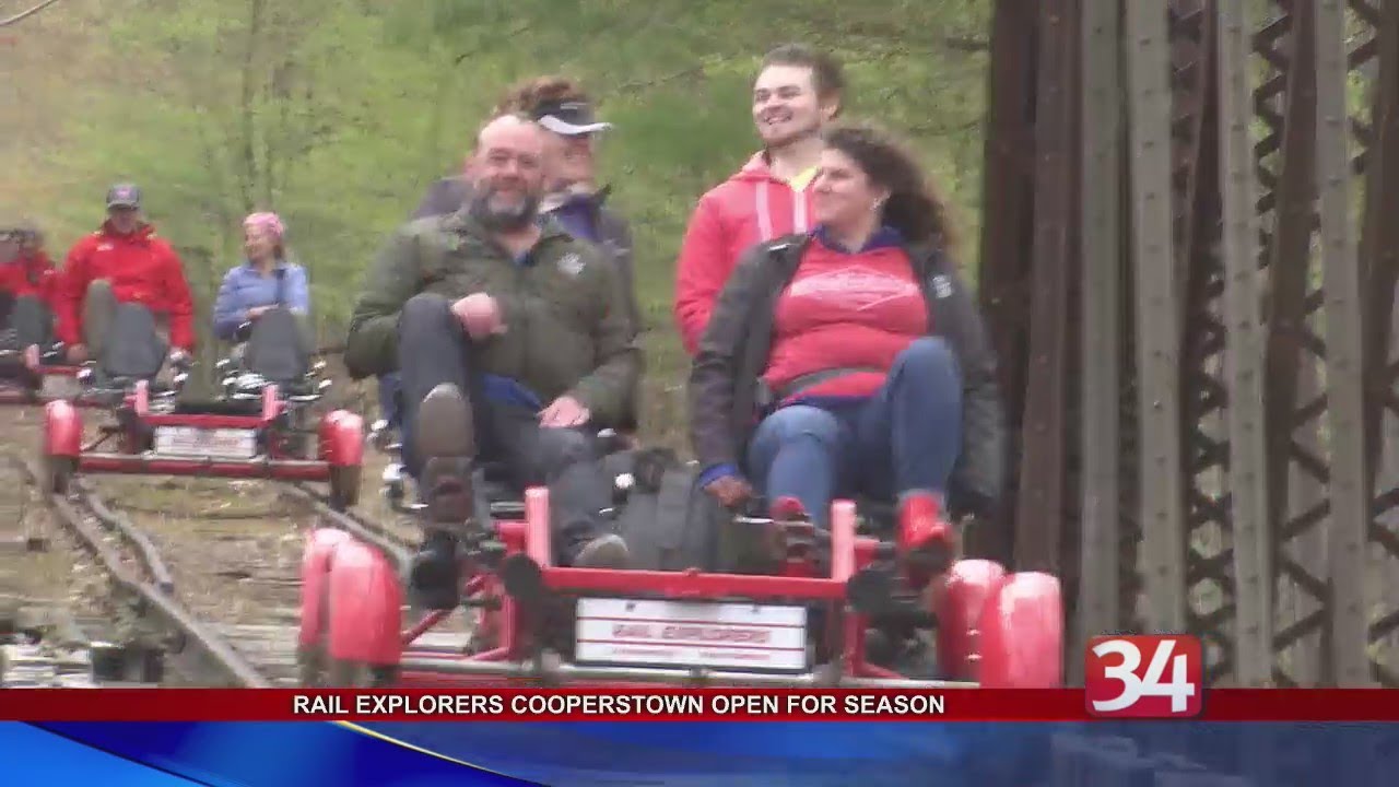 Rail Explorers near Cooperstown now open for the season - YouTube