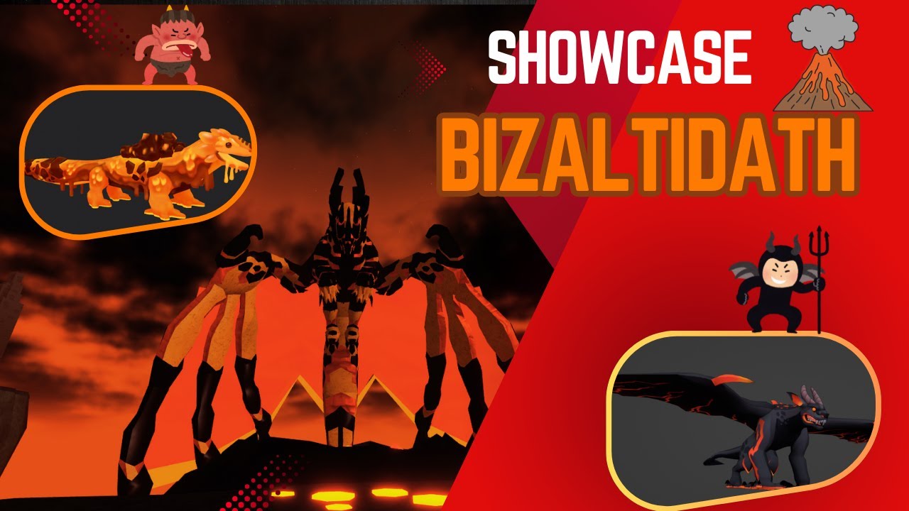 Bizaltidath Showcase🌋 NEW VOLCANO MOBS🌋 || Dragon Adventures (ROBLOX ...