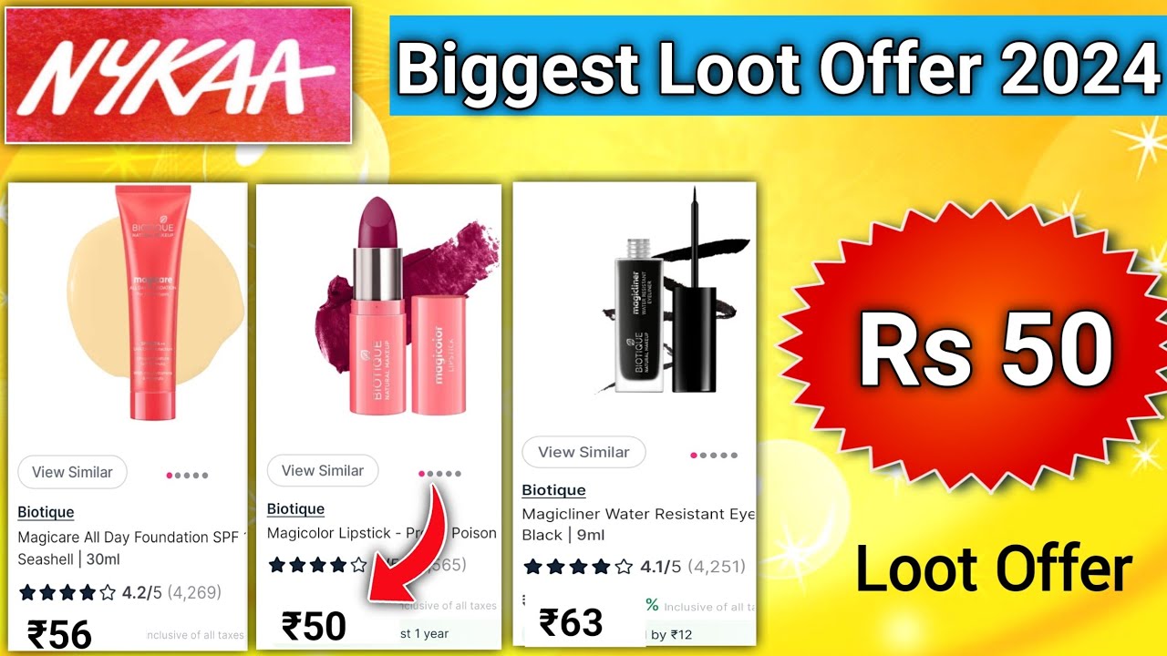 Nykaa Rs 50 Loot l Nykaa Coupon Code 2024 l nykaa coupon code 2024 ...