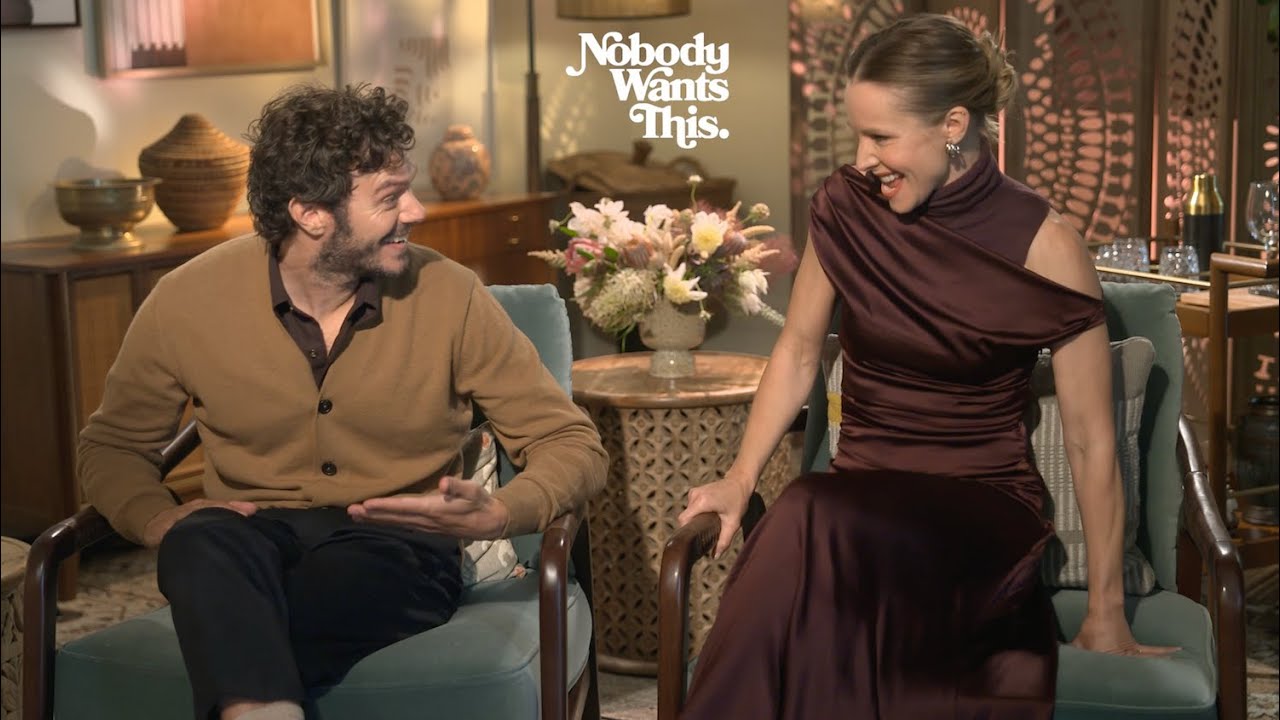 NOBODY WANTS THIS Cast Interview! Adam Brody, Kristen Bell, Timothy ...