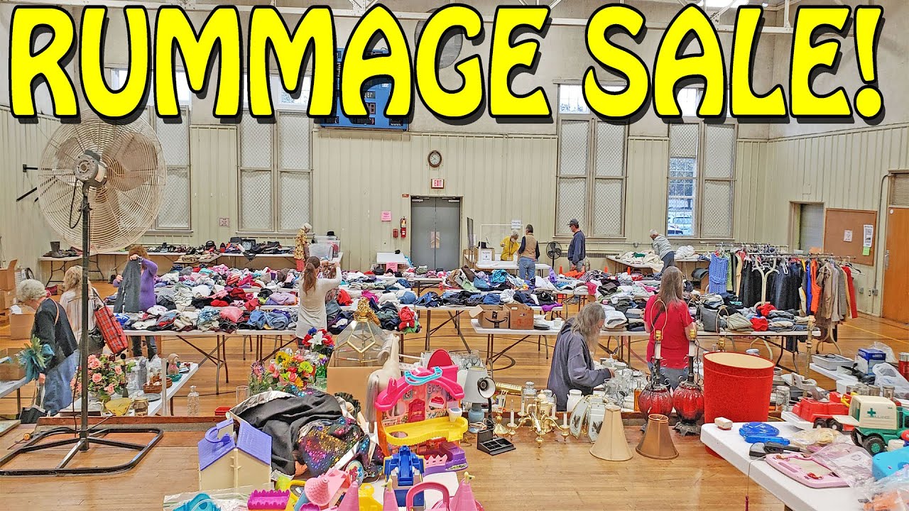 $5 FILL A BAG RUMMAGE SALE! & I MET A SUBSCRIBER!! ♥ - YouTube