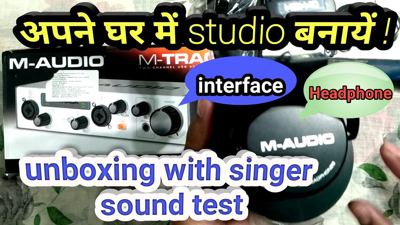 M-Audio unboxing / Review - M-Track Interface- setup / Overview by ...