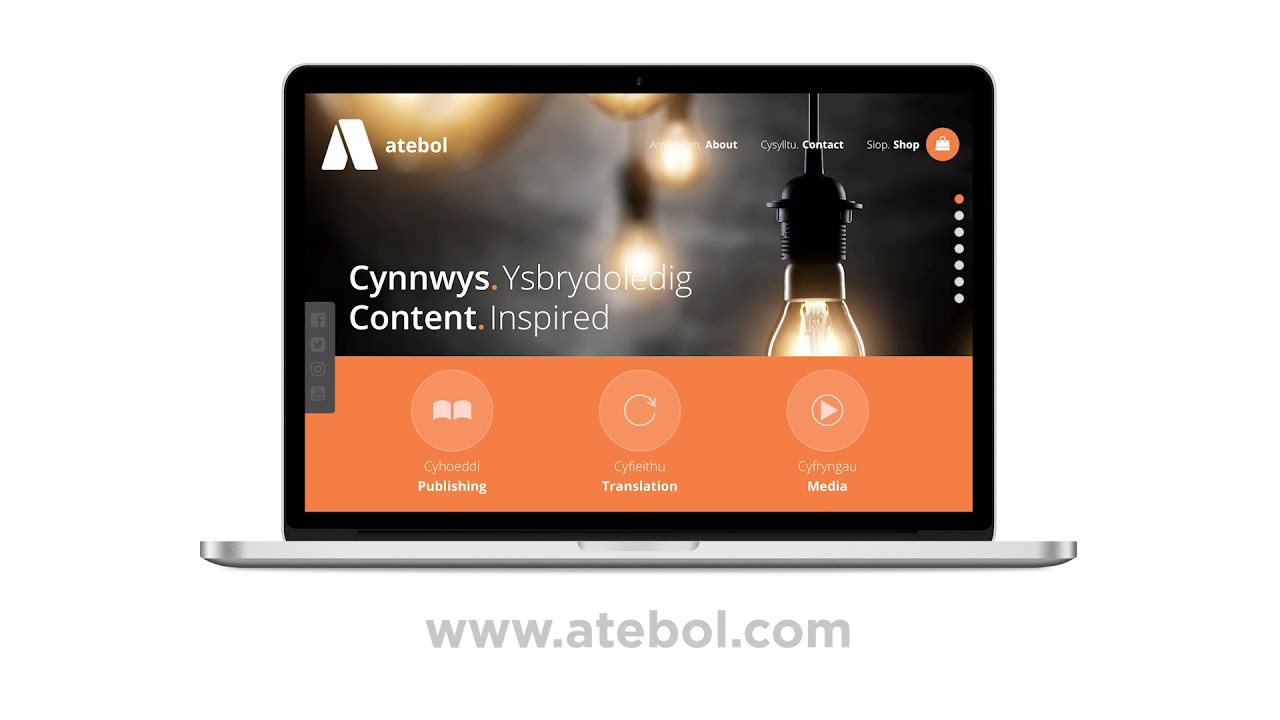 Gwefan Newydd Atebol - YouTube