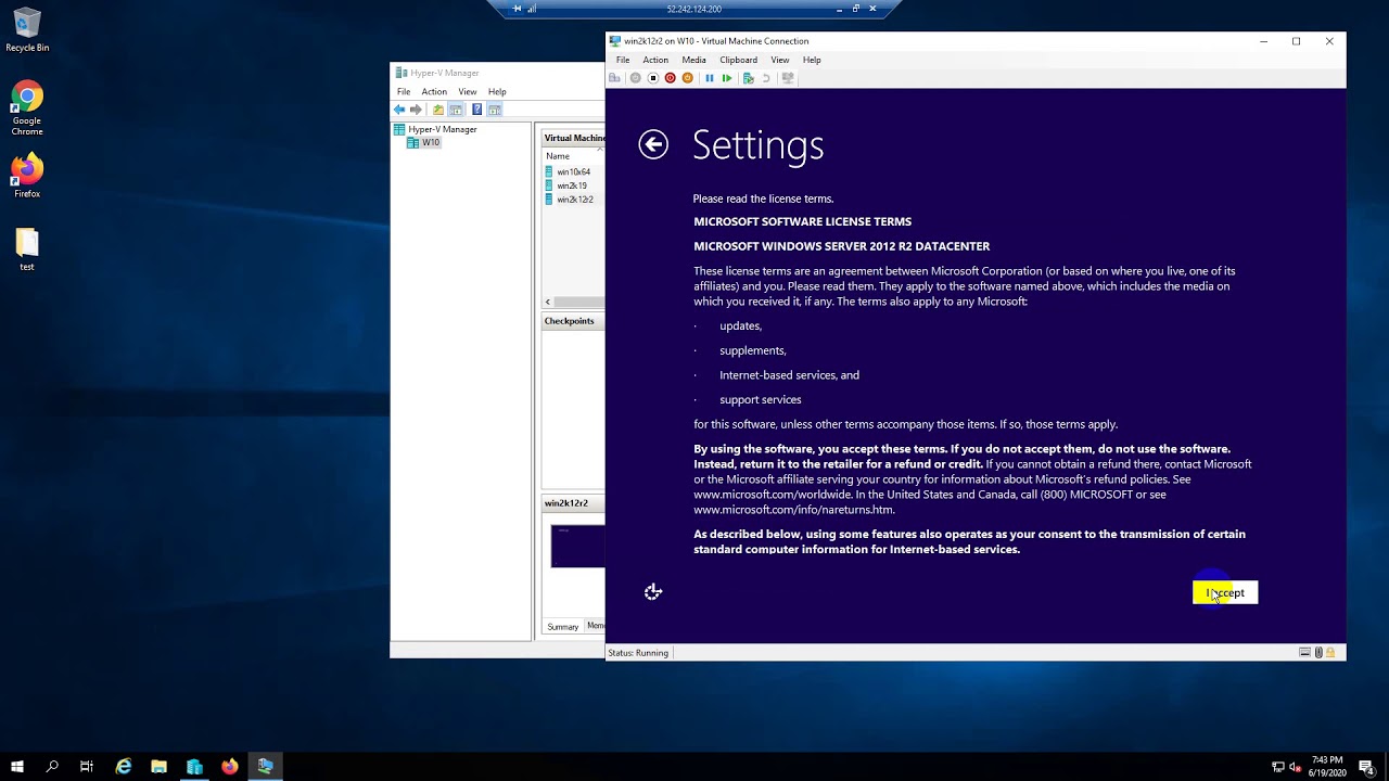 create Windows server 2012 R2 VM from Microsoft VHD - YouTube