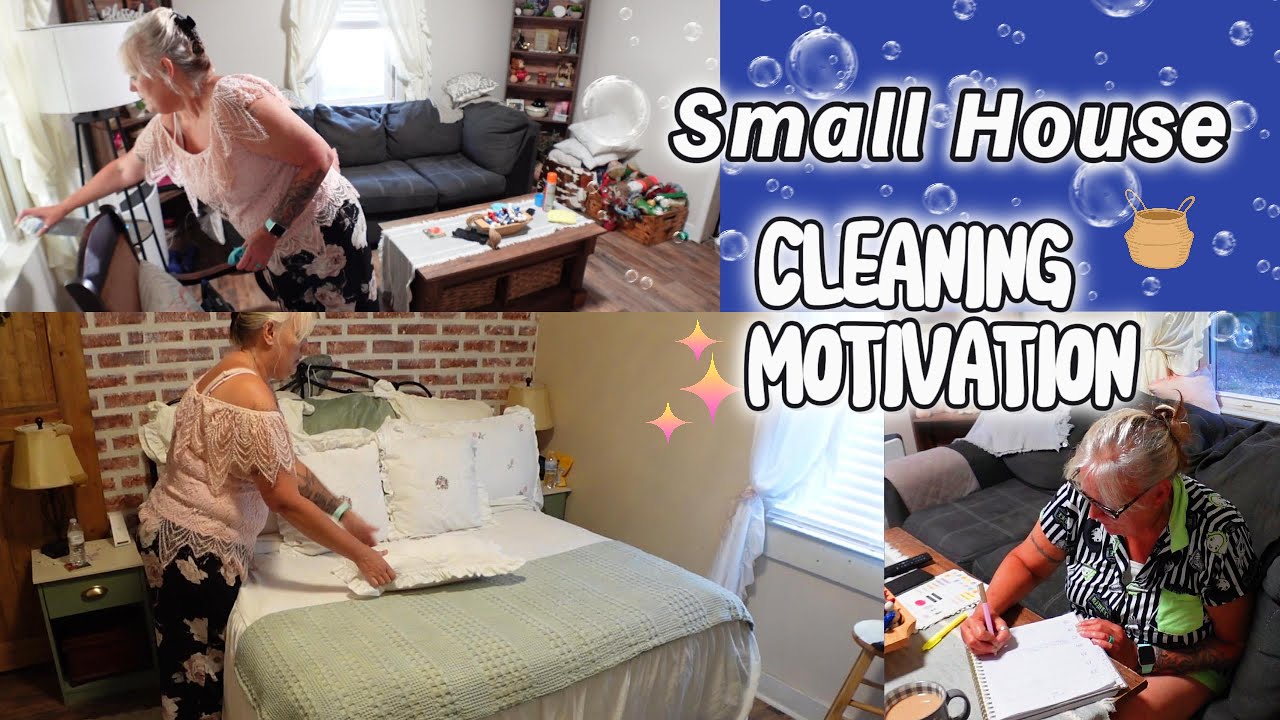 “Small House Cleaning Motivation | Bedroom, Living Room & Kitchen Clean ...