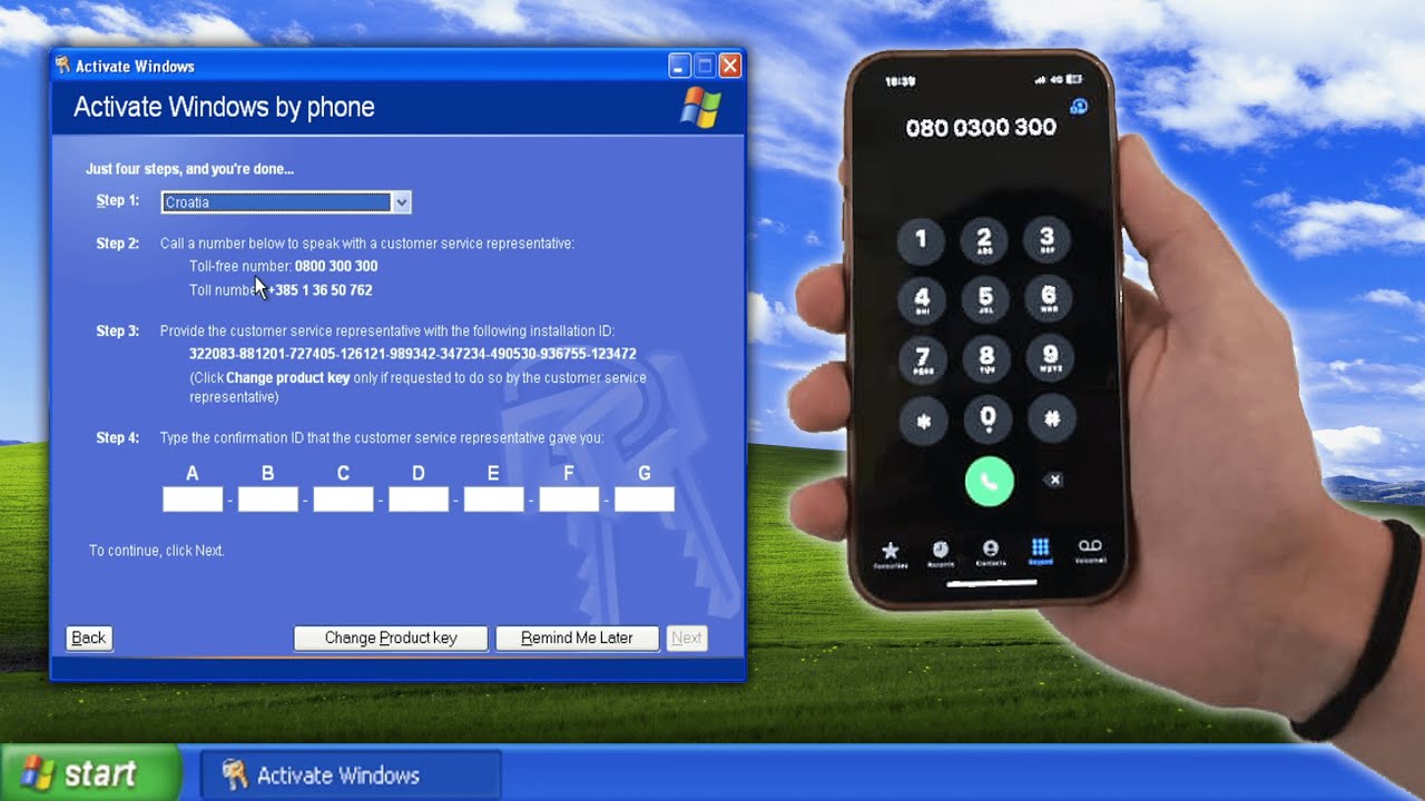 Activating Windows XP by Phone in 2025! - YouTube