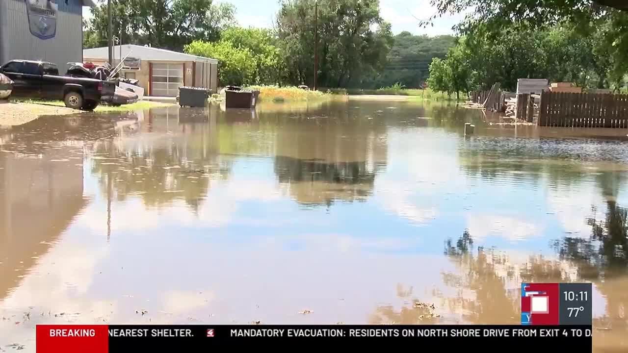Parts of Correctionville flooded after the Little Sioux River rising ...