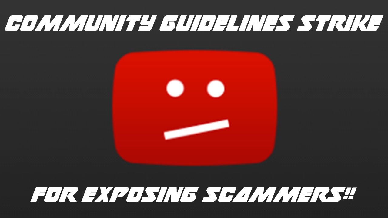I GOT A COMMUNITY GUIDELINES STRIKE (The Situation Explained) - YouTube