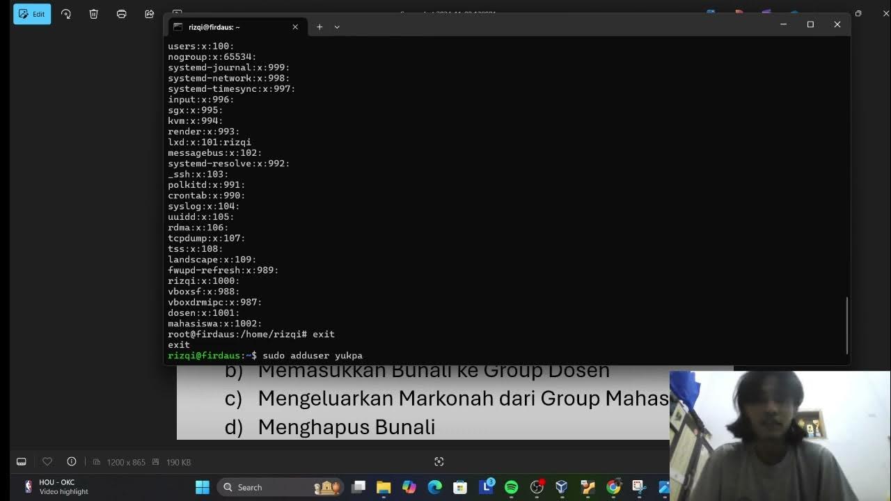Penjelasan tentang manajemen user & group - YouTube