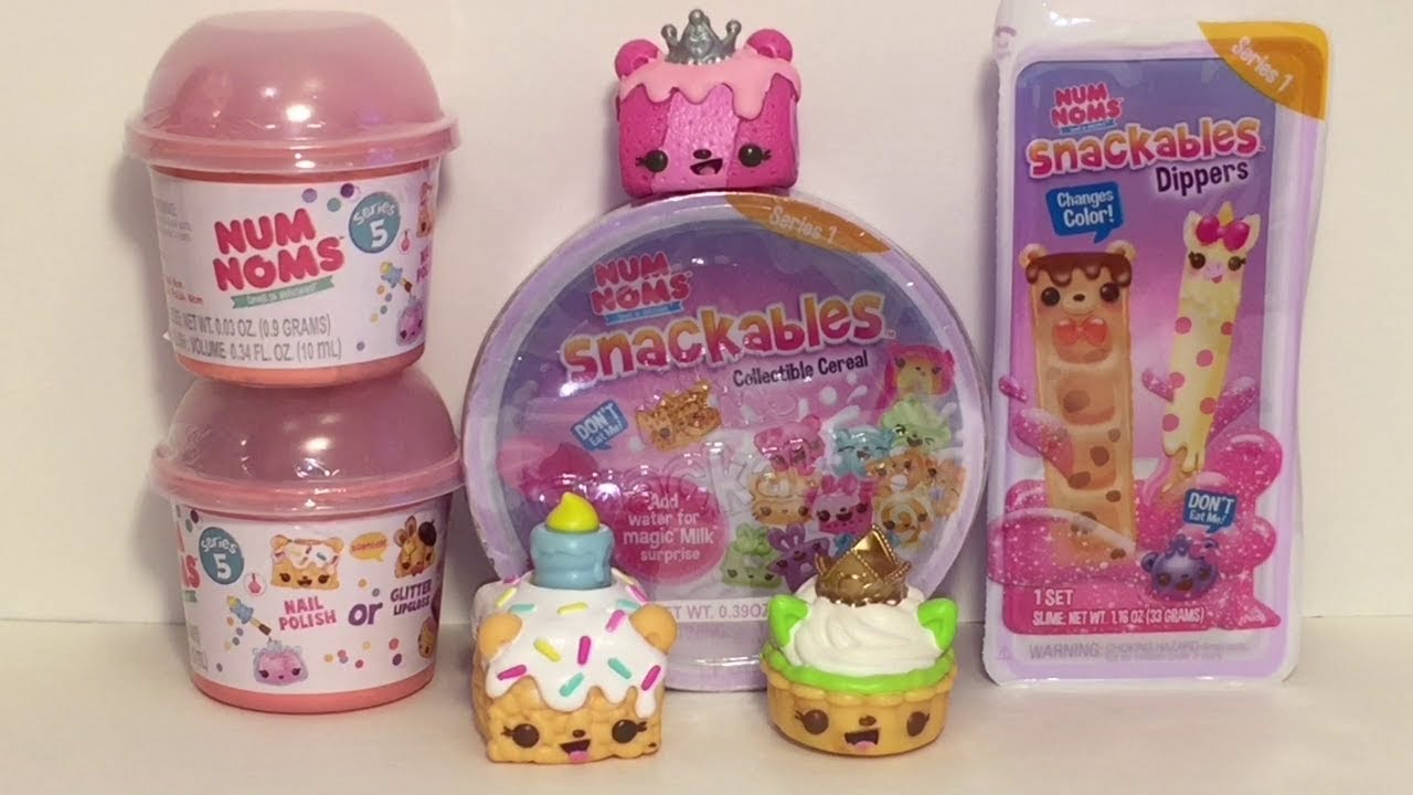 Num Noms blind Bags Series 5 Slime Dippers Snackables Cereal Mini Toys ...