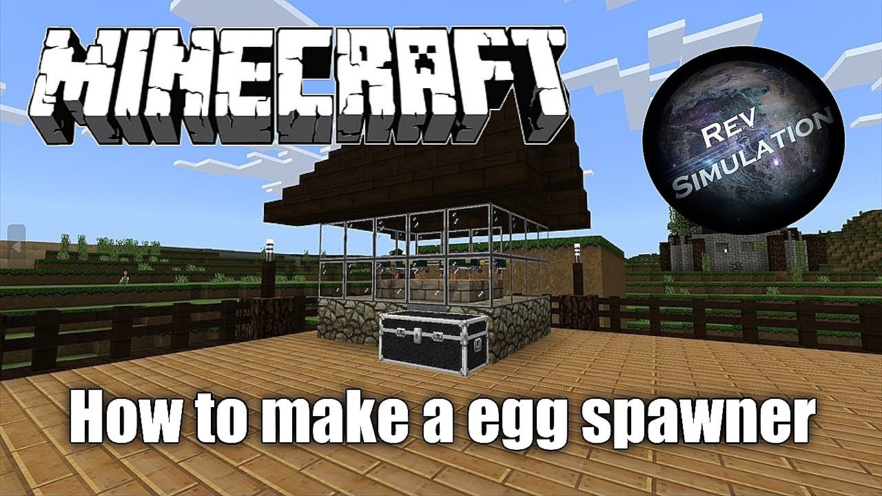 Minecraft How to make a egg spawner - YouTube