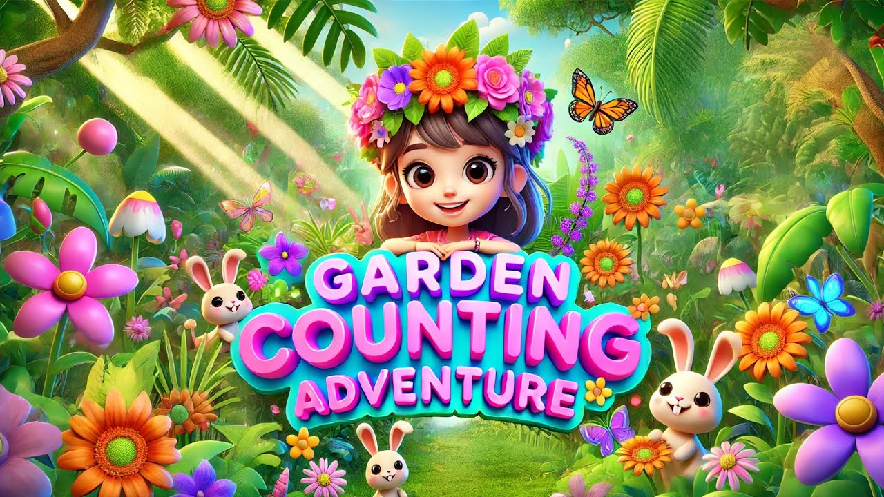 🌟 Garden Counting Adventure | Fun Bunny Counting for Toddlers 🐰 Learn 1 ...
