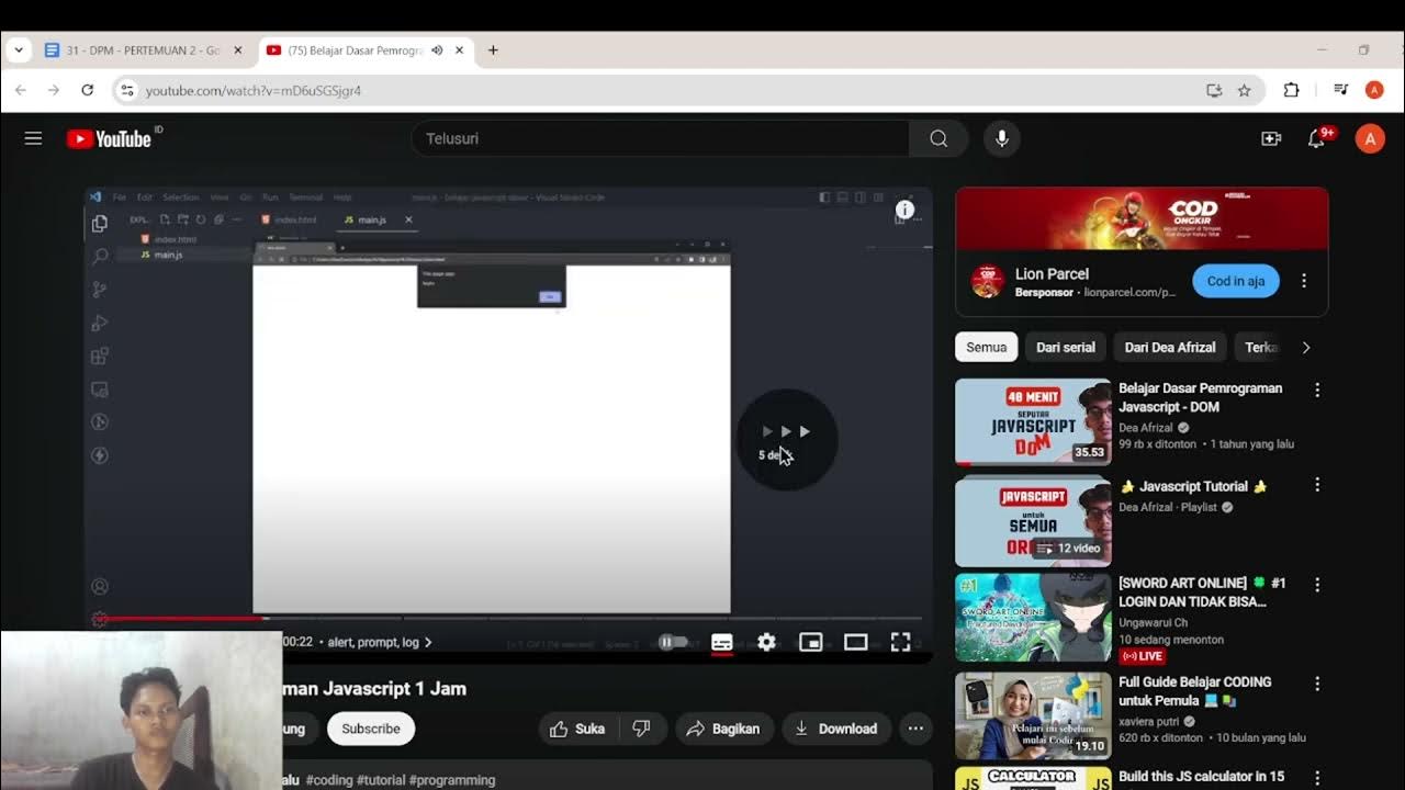 Dasar Pemrograman Mobile (Javascript dasar) - YouTube